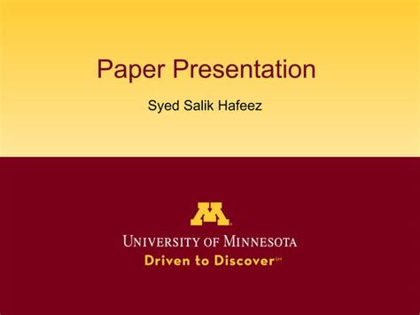 Paper Presentation Ppt