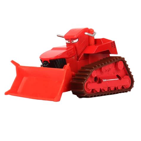 Disney Pixar Cars 2 3 Deluxe Frank Tractor Bulldozer Modelo De Metal