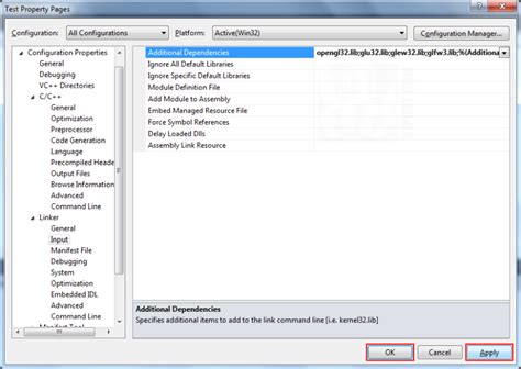 Opengl Configuring Glfw And Glew In Visual C Express 41 Post