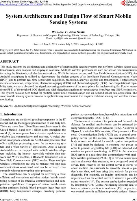 System Architecture And Design Flow Of Smart Mobile Sensing Systems
