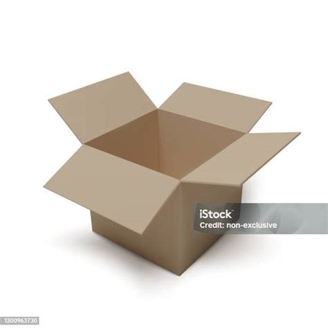 등등 측정 상자를 엽니다 빈 용지 소포 사실적인 판지 벡터 일러스트레이션 0명에 대한 스톡 벡터 아트 및 기타 이미지 0명 갈색 개체 그룹 Istock