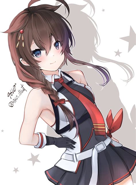 Shigure And Shigure Kai San Kantai Collection Drawn By Eiji Monochromexd Danbooru