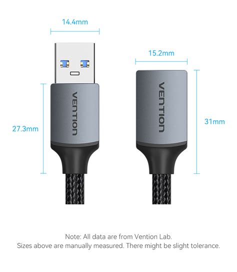 Vention Extension Cable Usb 30 Type A Male To Type A Female Extender