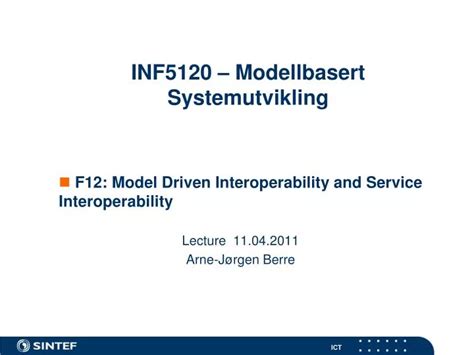 Ppt Inf5120 Modellbasert Systemutvikling Powerpoint Presentation