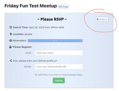 Event And Rsvp Faq For Managers [dream Page Documentation]
