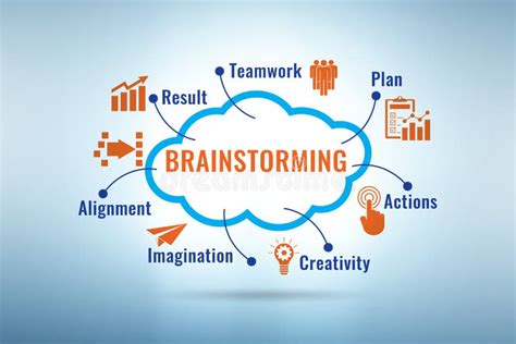 Concept Of Brainstorming As A Solution Tool Stock Illustration Illustration Of Office Project
