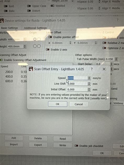 Setting Not Working What Do I Do Os Specific Lightburn Software Forum