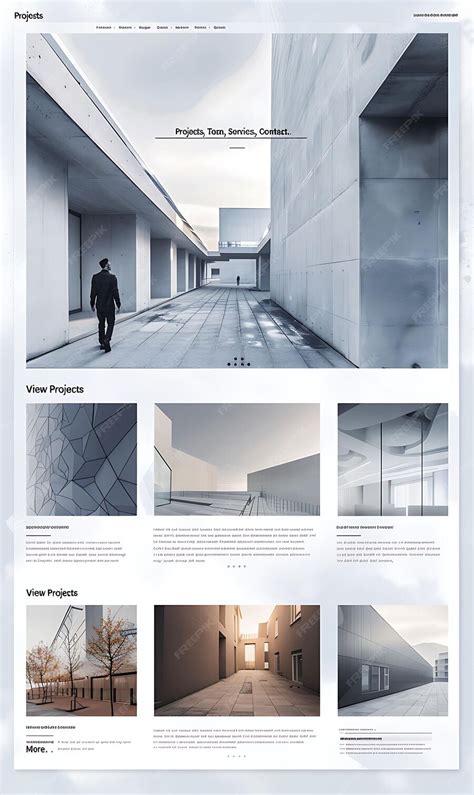 Premium Photo Vertical Split Layout With Parallax Sections Modern