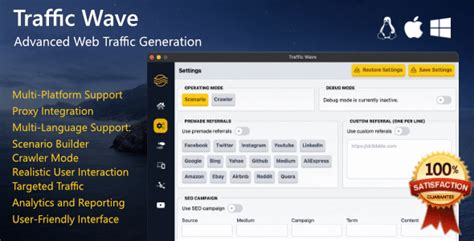Traffic Wave Advanced Cross Platform Web Traffic Generation Codemarket