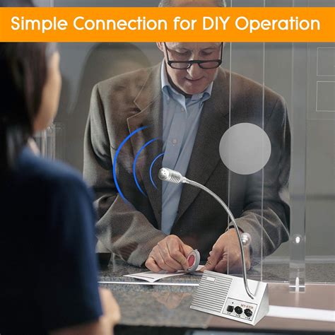 elikliv dual way counter intercom system window walkie talkie anti