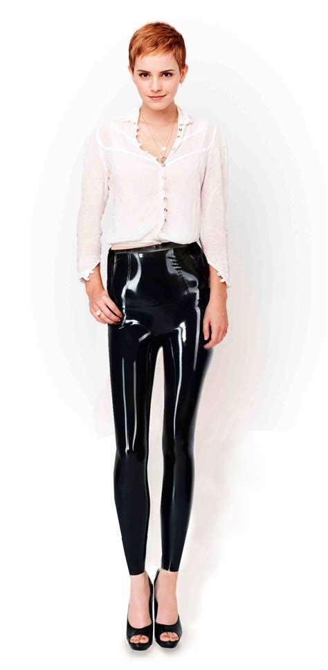 Emma Watson Modeling Latex Leggings For Gq Magazin By Andylatex On