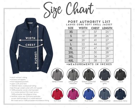 Women Jacket Size Chart