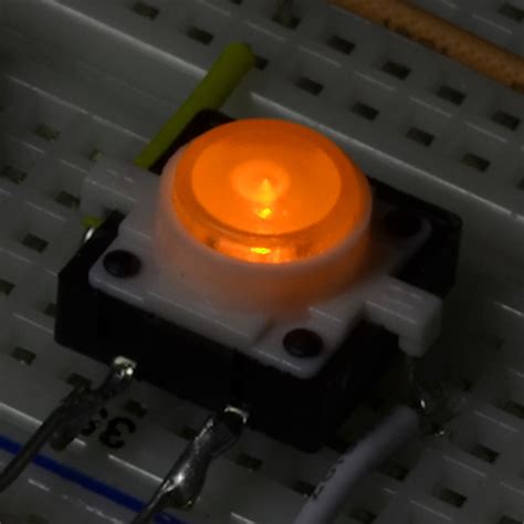 Orange Led Tactile Button Com 10441 Micro Jpm