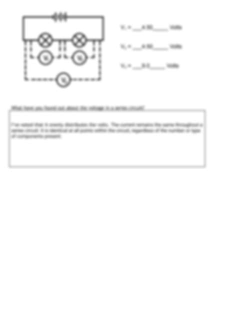Solution Task 2 Myp4 Combined Science Investigating Current In Voltage