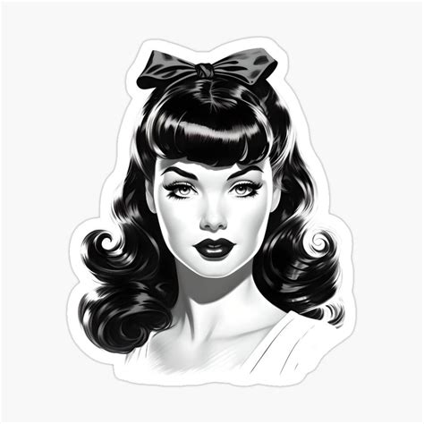 Bettie Page Pinup Sticker For Sale By Alyn8 In 2024 Bettie Page
