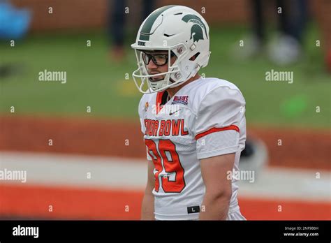 Mobile Al February 01 National Kicker Bryce Baringer Of Michigan State 99 During Wednesday