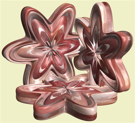 图片素材 结构体 质地 花瓣 心 模式 插图 设计 对称 3d 图形 数学 cg 参数曲线3d 码 程序