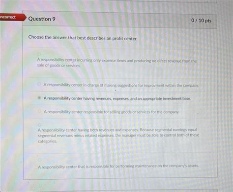 Solved Choose the answer that best describes an expense | Chegg.com