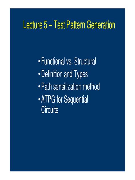 Path Sensitization Pdf Computer Engineering Applied Mathematics