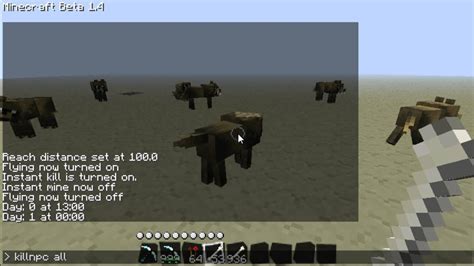 Minecraft Single Player Commands Mod Beta 1 4 Youtube