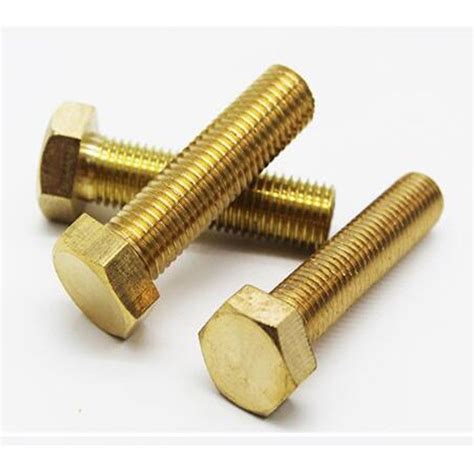 Din 933 Iso 4017 Hex Head Cap Screw Brass M3 M20 Fully Threaded