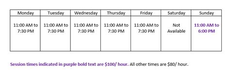 Schedule/ Availability – Professional Tutoring by Chris Macarian