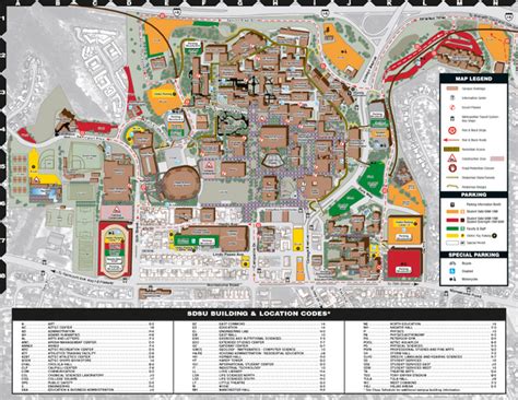 San Diego State University Map San Diego State University San Diego