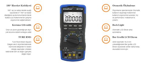 HoldPeak HP-770D Dijital Multimetre Satın Al 4.966,74 TL | Robotzade.com