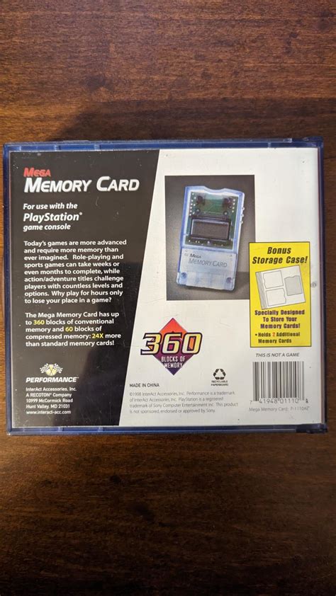 Prix De Performance Mega Memory Card Sur Playstation Comparer Les Prix En Loose Complet Neuf