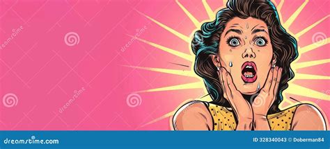 Shocked Woman Screaming With Joyful Surprised Excited Happy Shouting