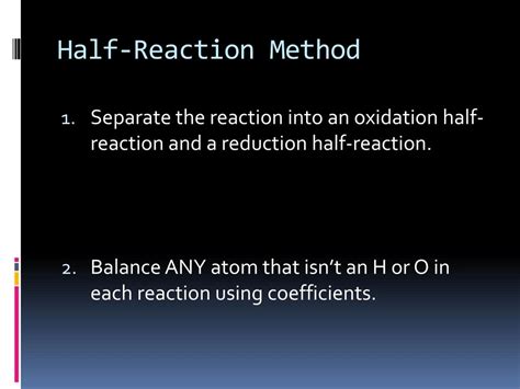 PPT Balancing Redox Reactions PowerPoint Presentation Free Download ID 2560135