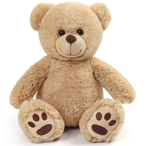 Lotfancy 12in Soft Brown Teddy Bear Plush Toy Perfect Birthday T