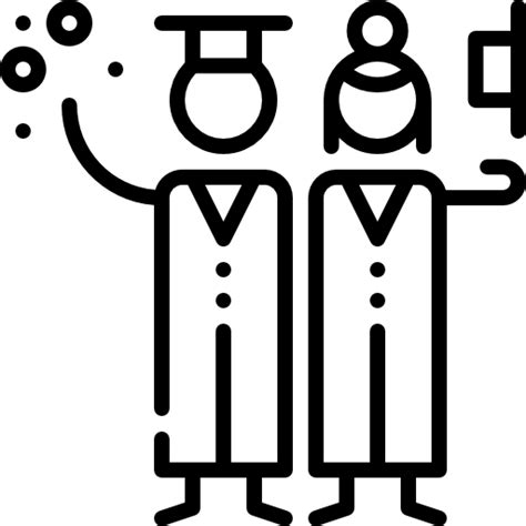 Graduation Puppet Characters Lineal Icon Freepik