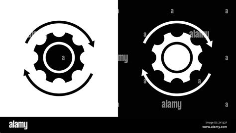 Processing Icon Simple Flat Vector Symbol Outline Collection Set Logo Stock Vector Image And Art