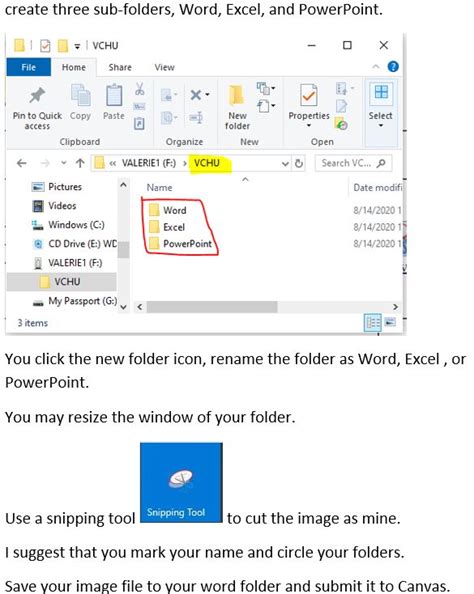 Creating Folders