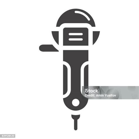 각도 분쇄기 문자 모양 아이콘 빌드 및 수리 커터 기호 벡터 그래픽 흰색 배경 Eps 10 솔리드 패턴 0명에 대한 스톡 벡터 아트 및 기타 이미지 Istock