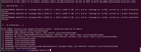 Javascript Kubernetes Pod Still Running Even If Js Heap Out Of Memory