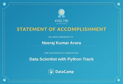 neeraj arora on linkedin datacamp python happylearning