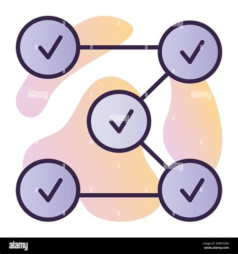 work stages with check marks single process sign task completed dark