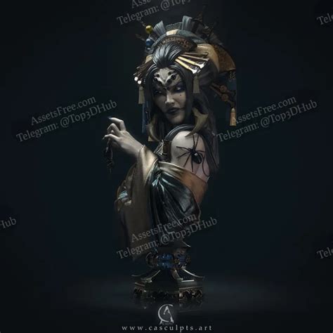 Jorogumo Bust 3d Print Model Download Free