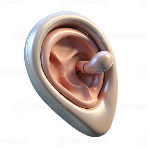 Breathtaking Energetic Baroque Photorealistic Professional Render Of A Single Cybernetic Ear