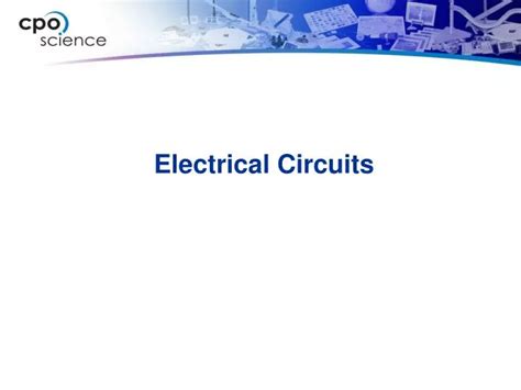PPT Electrical Circuits PowerPoint Presentation Free Download ID 5468298