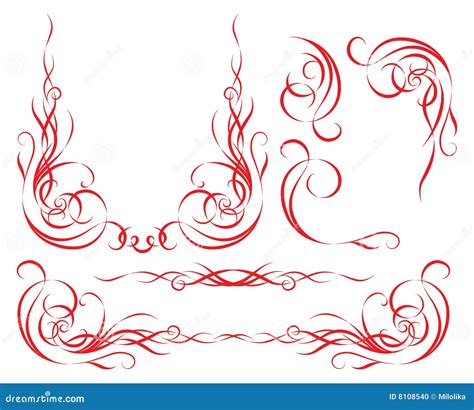 Scroll Designs Elements Stock Vector Illustration Of Ornament 8108540
