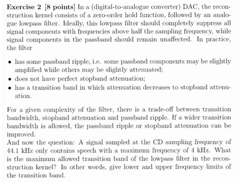 In A Digital To Analogue Converter DAC The Chegg Com