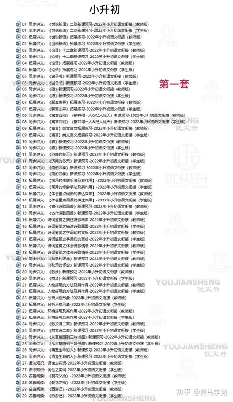 人教部编版小学语文一升二三四五六年级暑假衔接复习预习讲义电子版 知乎