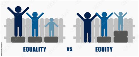 Equality And Equity Concept Illustration Human Rights Equal