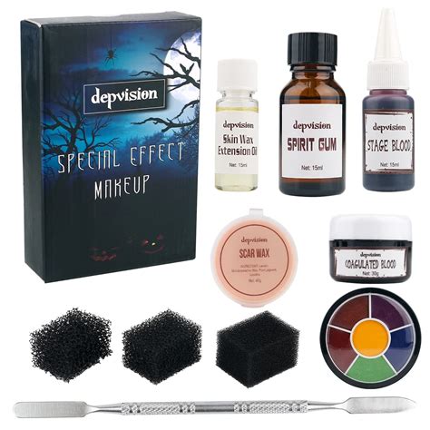 Halloween Sfx Makeup Kit Scar Wax With Spatula Spirit Gumskin Wax