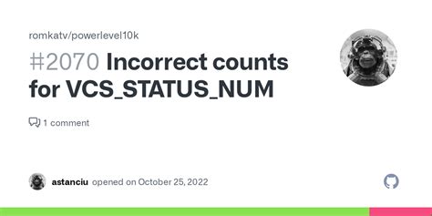 Incorrect Counts For Vcsstatusnum · Issue 2070 · Romkatvpowerlevel10k · Github