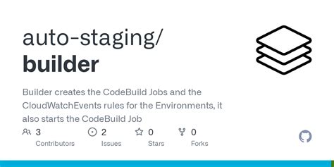 Github Auto Staging Builder Builder Creates The Codebuild Jobs And The Cloudwatchevents Rules