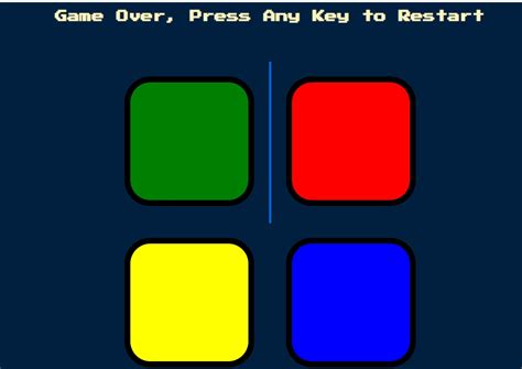 Simon Color Game Using Htmlandcss In Vanillajs With Source Code Sourcecodester